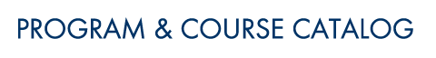 Program & Course Catalog